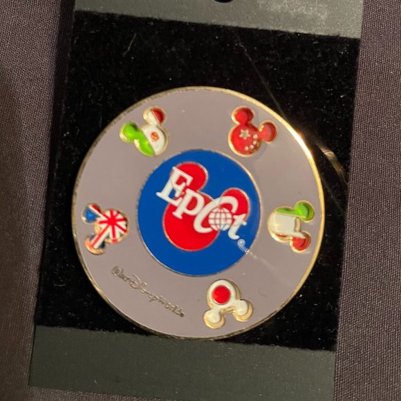 Disney | Accessories | New Disney Epcot World Showcase Flag Spinner Pin ...